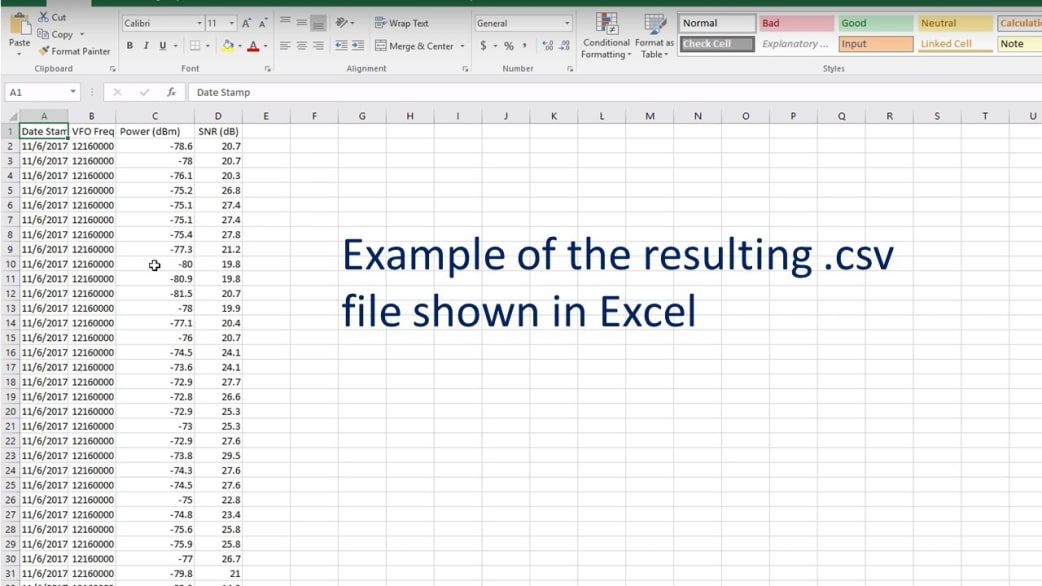 Using a low-cost SDR for logging accurate RF power and SNR measurements