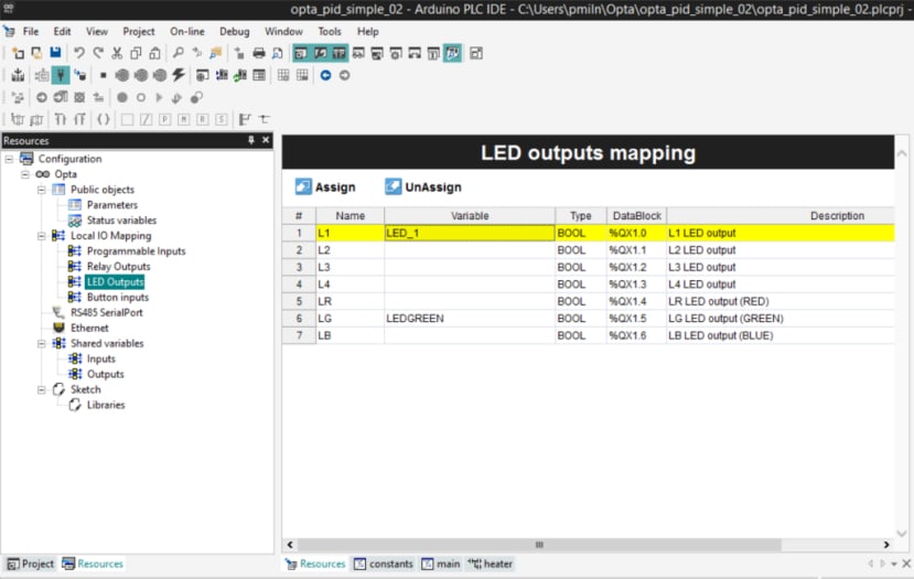 Arduino OPTA | ModbusTCP PID Controller | DesignSpark