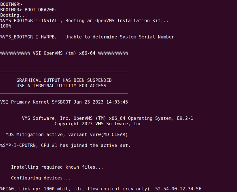 Hands-on with OpenVMS x86