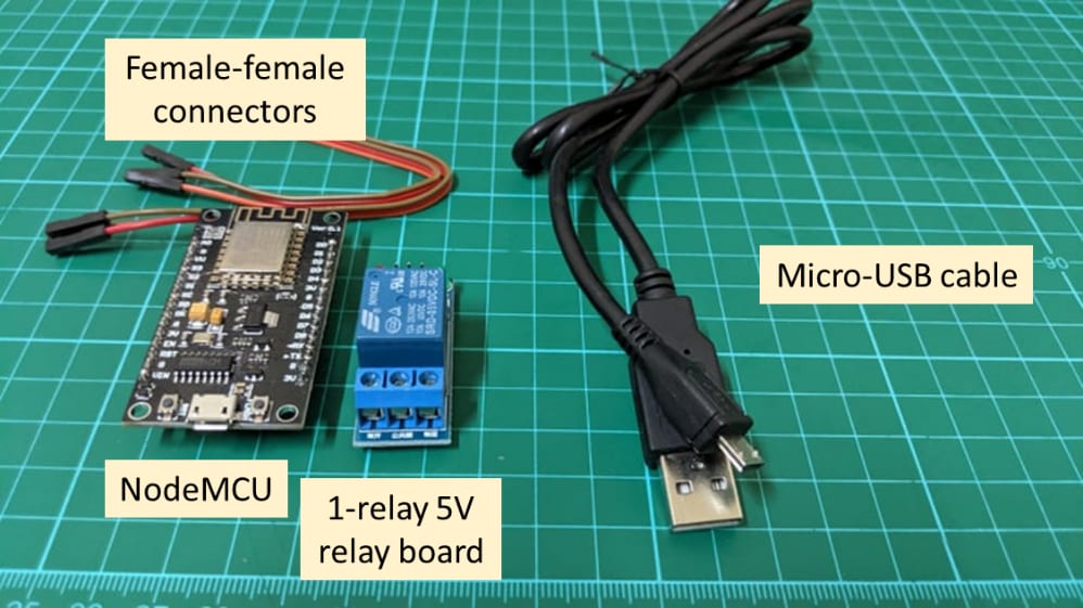 NodeMCU Wi-Fi switch programmed using Zerynth Studio