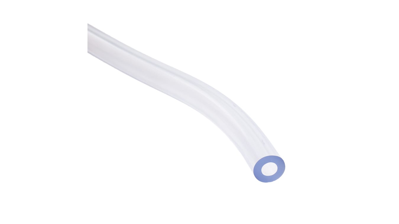 RS PRO Transparent Flexible Tubing, 6mm ID, PVC, 4 bar Max working Pressure, 25m | RS