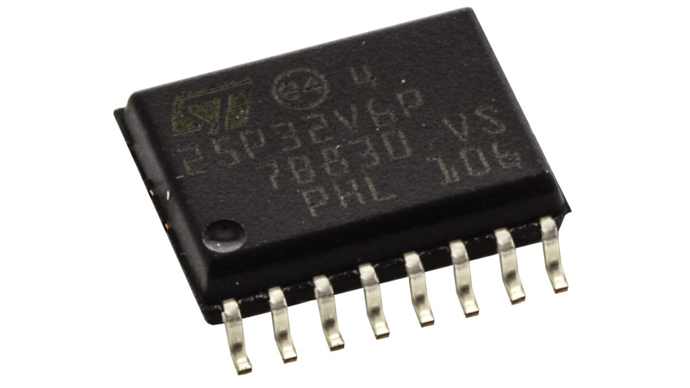 STMicroelectronics NOR 32Mbit SPI Flash Memory 16-Pin SOIC W, M25P32 ...