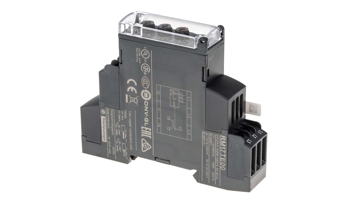 RM17TE00 | Schneider Electric DIN Rail Phase, Voltage Monitoring Relay ...