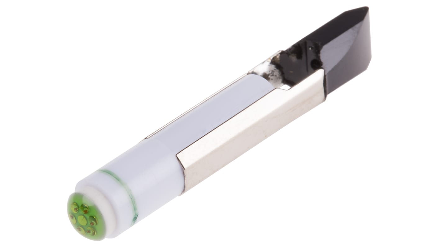 LED Indicator Lamp, Telephone Slide, Green, Multichip, 6.8mm dia., 24V ...