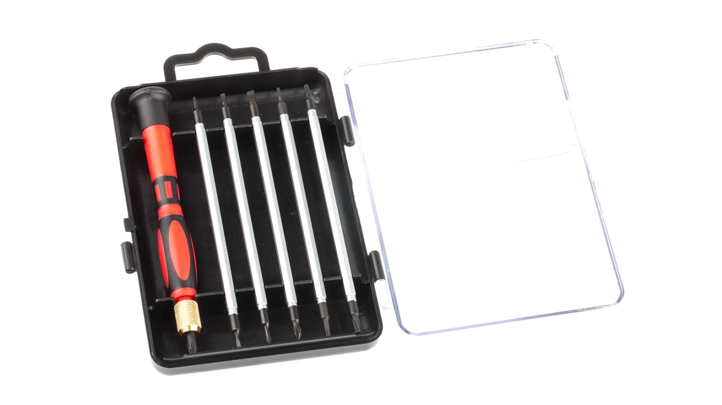 RS PRO Interchangeable Phillips, Slotted, Torx Screwdriver Set 7 Piece | RS