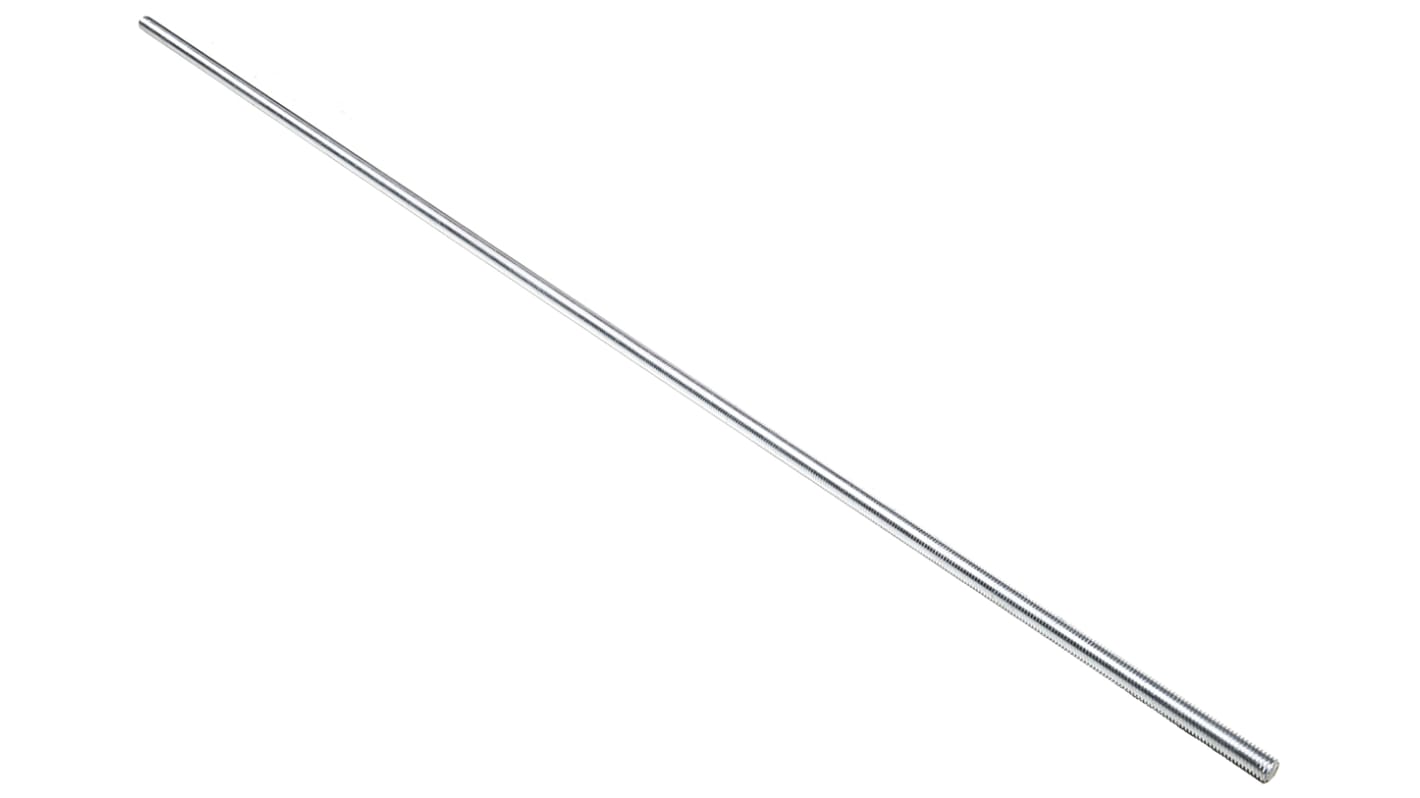 RS PRO Plain Stainless Steel Threaded Rod, M4, 1m | RS