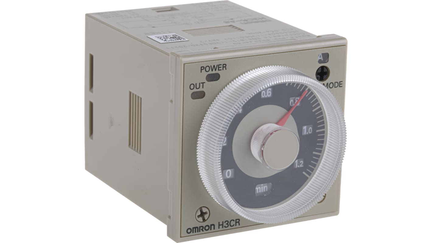 H3CR-A8 AC24-48/DC12-48 | Omron DIN Rail, Panel Mount Multi Function Timer Relay, 12 → 48 V dc ...
