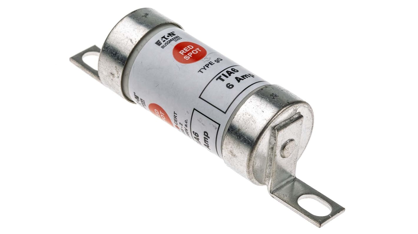 TIA6 | Eaton 6A British Standard Fuse, A2, 660V ac, 73mm | RS