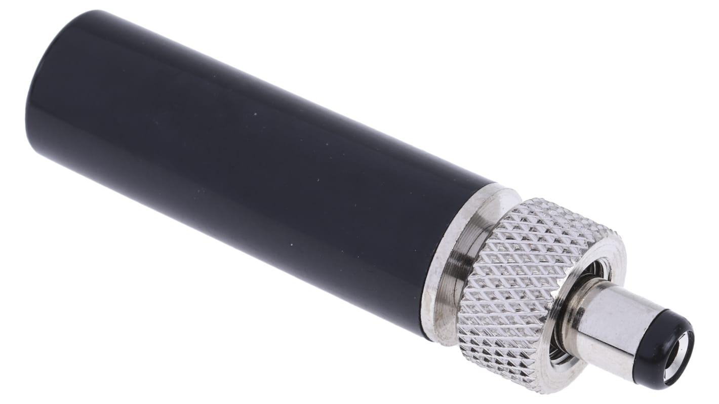 RS PRO DC Plug Rated At 5.0A, 12.0 V, Cable Mount, length 40.4mm ...