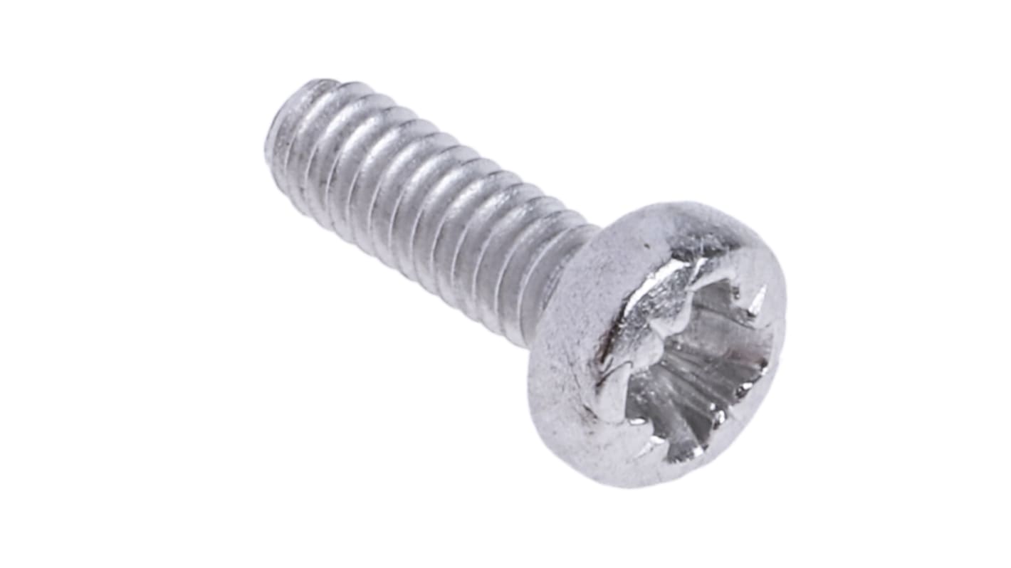 RS PRO Pozidriv Pan A2 304 Stainless Steel Machine Screws DIN 7985, M2x6mm | RS