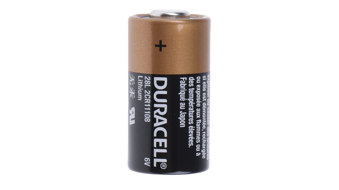 PX28L P1 RS | Pile 2CR11108, 6V, Duracell, Lithium Manganèse Dioxyde ...