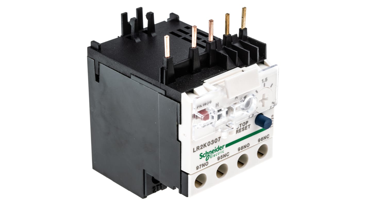 LR2K0307 | Schneider Electric Thermal Overload Relay - 1NO + 1NC, 1.2 → ...