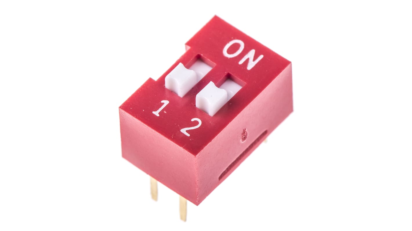 DS02V | 2 Way PCB DIP Switch SPST | RS