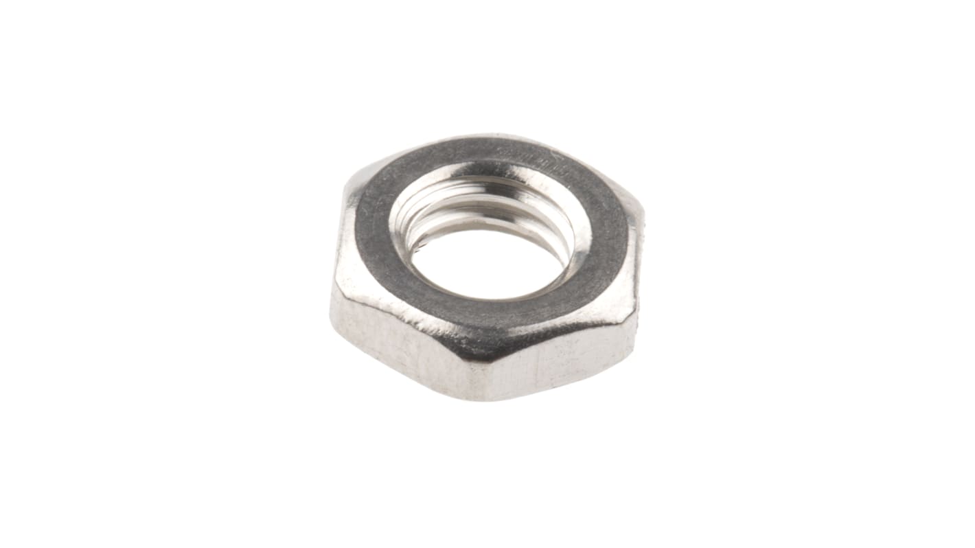 RS PRO, Plain Stainless Steel Hex Nut, DIN 439, M6 | RS