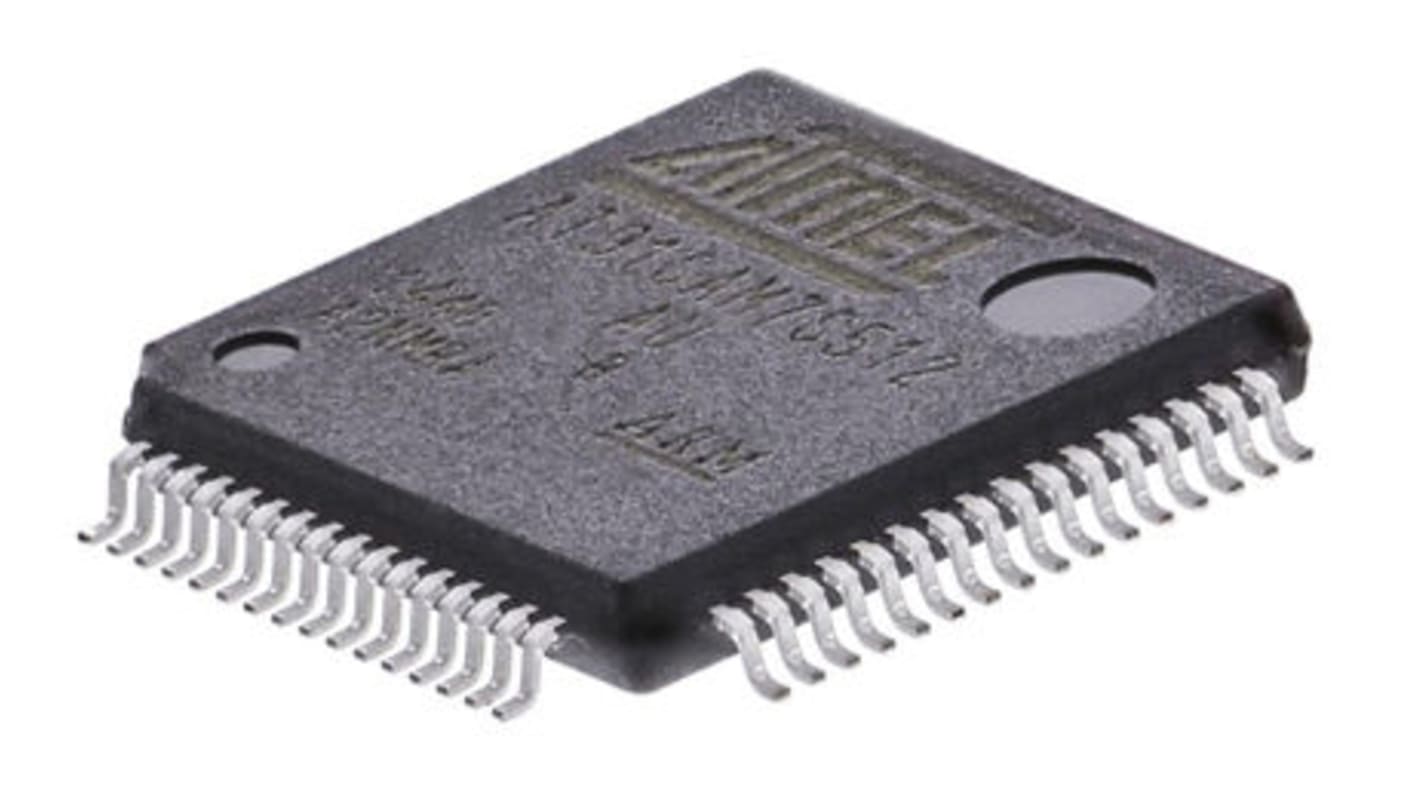 Microchip AT91SAM7S512B-AU, 32bit ARM7TDMI Microcontroller, AT91, 55MHz, 512 kB Flash, 64-Pin ...