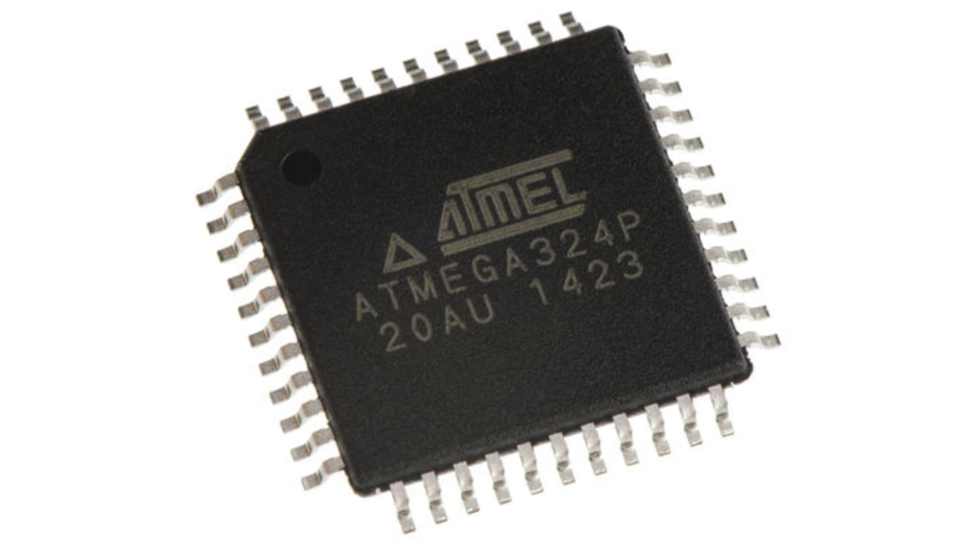 Microchip ATMEGA324P-20AU, 8bit AVR Microcontroller, ATmega, 20MHz, 32 kB Flash, 44-Pin TQFP | RS