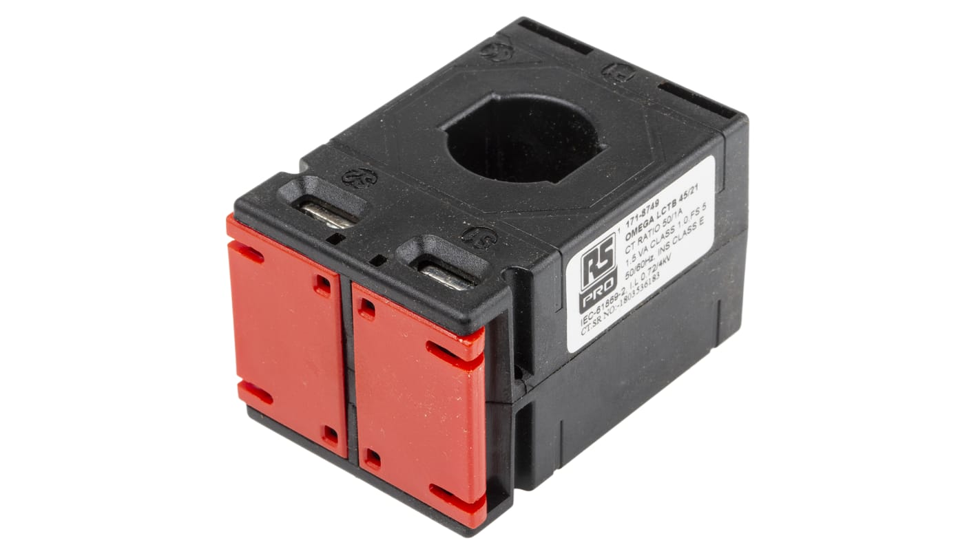 RS PRO Current Transformer, 50:1, 21 x 10mm Bore | RS