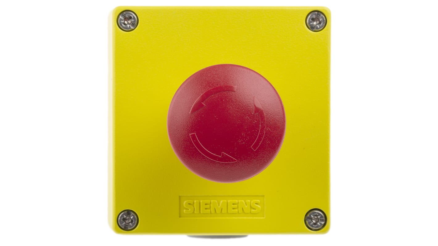 3SU1851-0NB00-2AA2 | Siemens 3SU1 Series Yellow Emergency Stop Push ...
