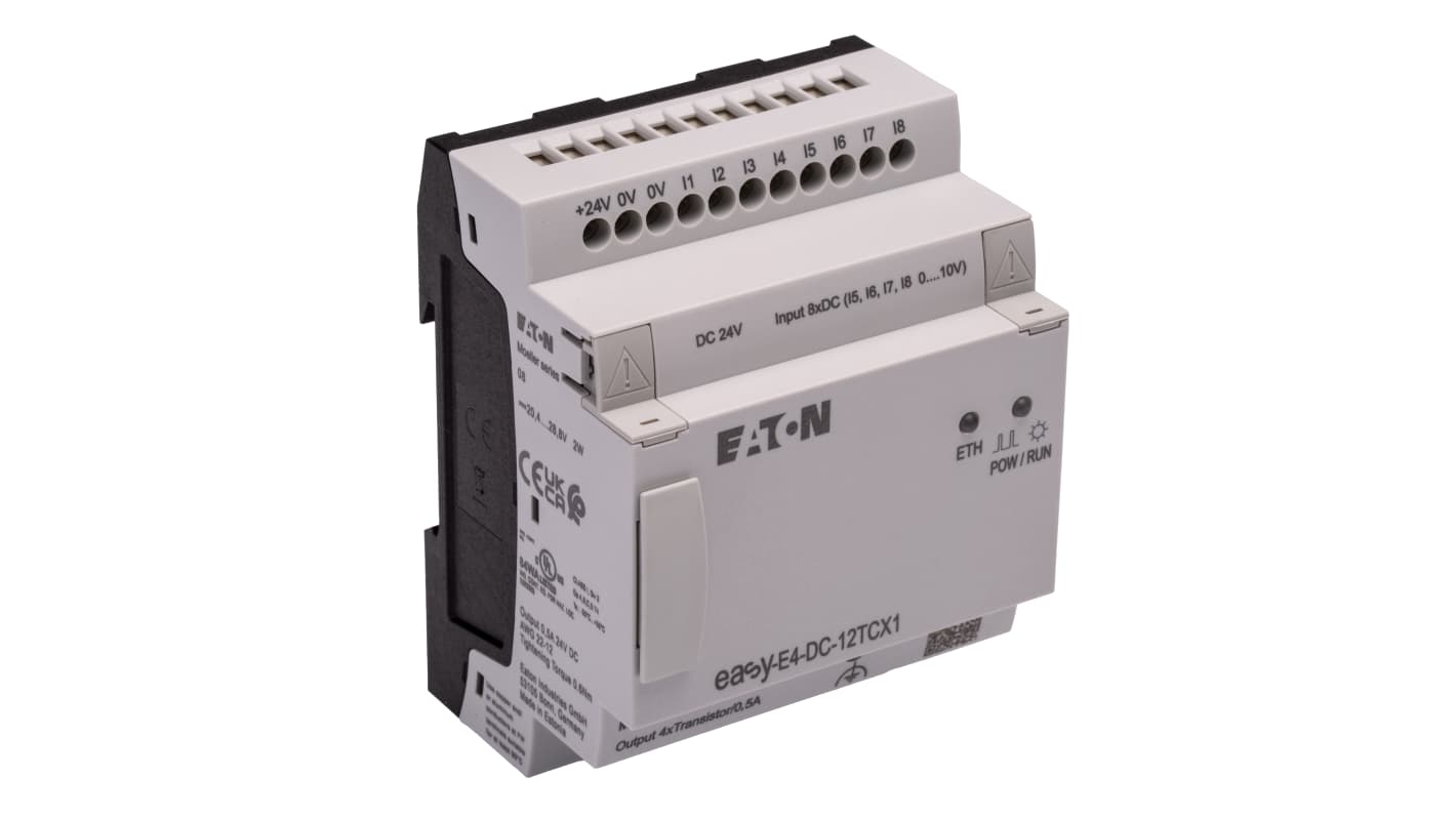 197214 EASY-E4-DC-12TCX1 | Eaton, easy, Logic Module - 4 (Analogue), 8 ...