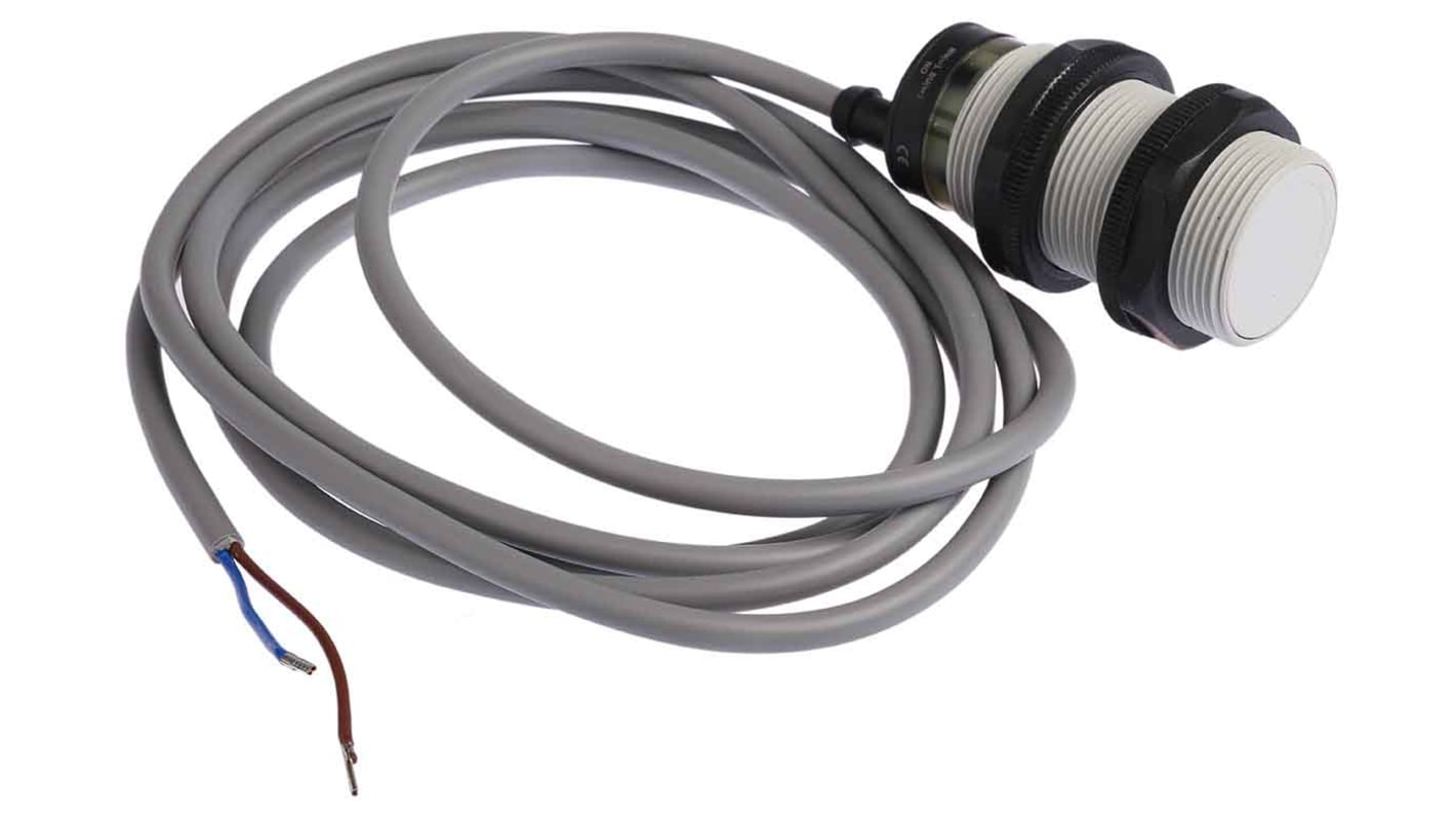 RS PRO Capacitive Barrel-Style Proximity Sensor, M30 x 1.5, 10 mm Detection, PNP Output, 10 → 30 ...