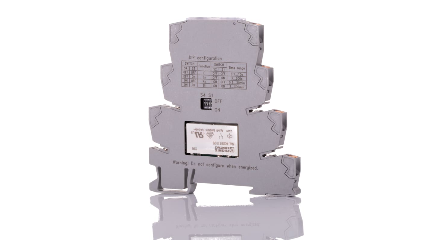 2910141 | Phoenix Contact DIN Rail Multi Function Timer Relay, 19.2 → ...