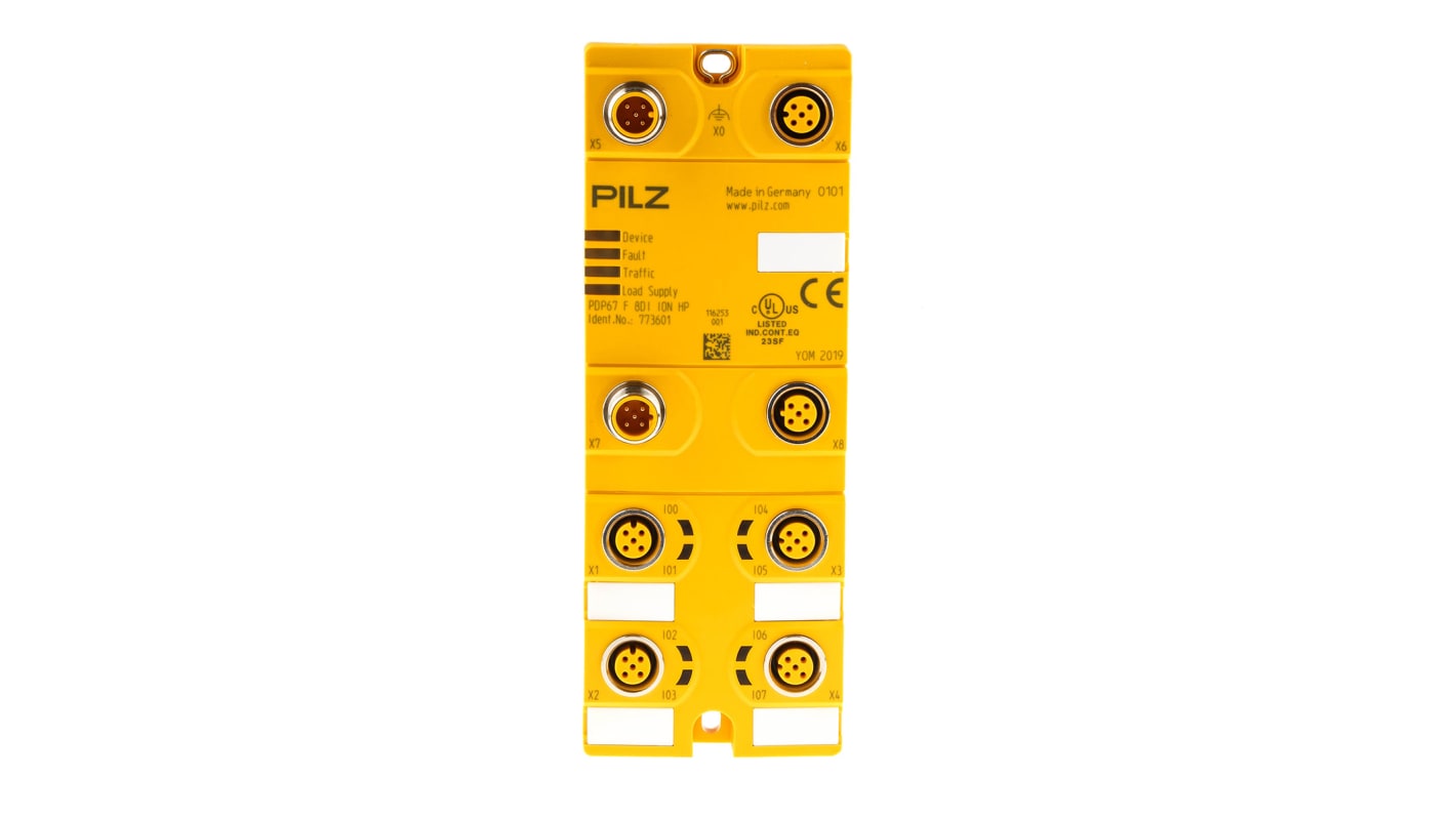 773601 | Pilz PDP67 F Safety Controller, 8 Safety Inputs, 8 Safety ...