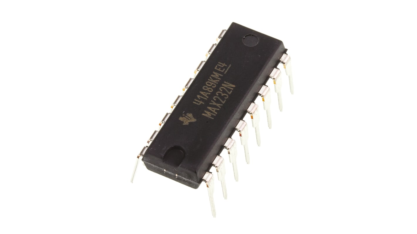 Texas Instruments MAX232N, Line Transceiver, EIA/TIA-232-F, RS-232, V ...