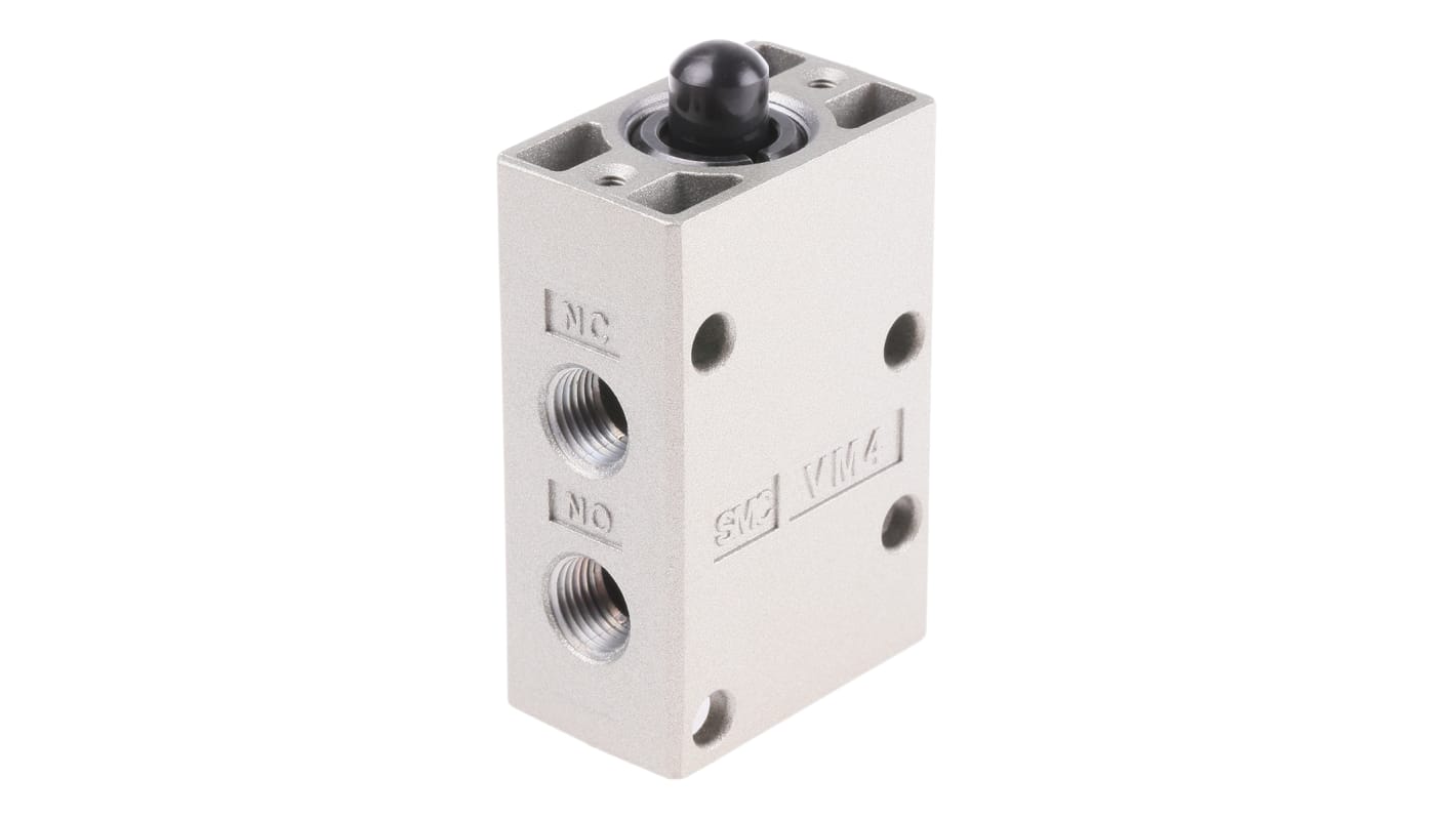 VM430-01-00 | SMC Basic 3/2 Pneumatic Manual Control Valve VM400 Series, Rc 1/8, 1/8in | RS