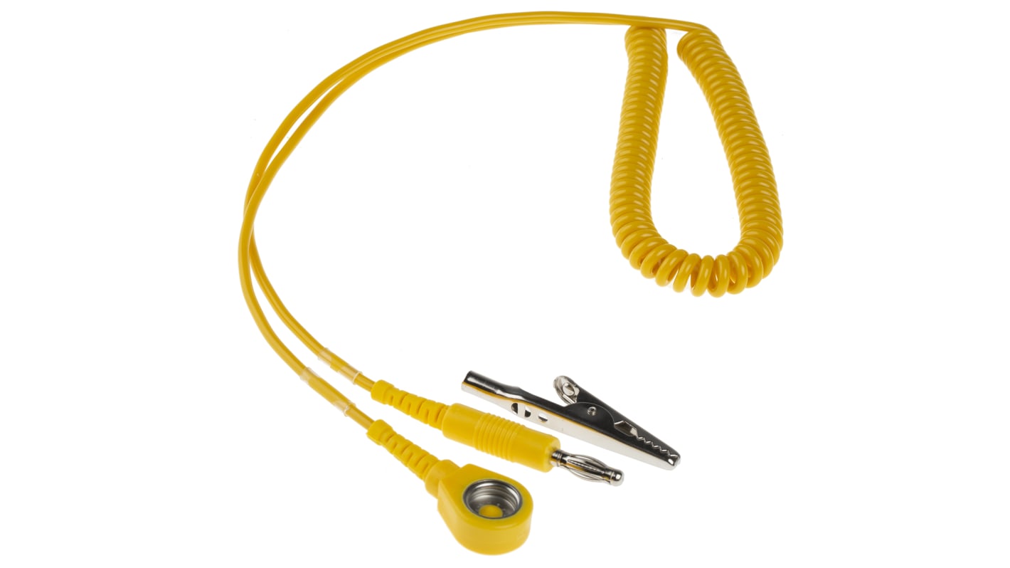 RS PRO ESD Grounding Cord With 10 mm Socket | RS