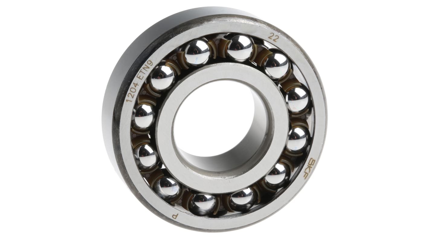 1204 ETN9 | SKF Self Aligning Ball Bearing - Plain Race Type, 20mm I.D ...