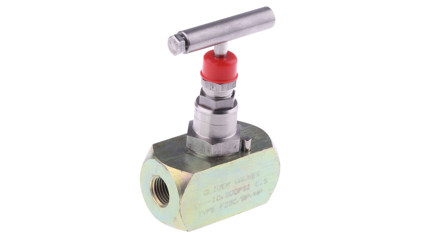 RS PRO Inline Mounting Hydraulic Flow Control Valve, G 1/4, 700bar, 40L ...