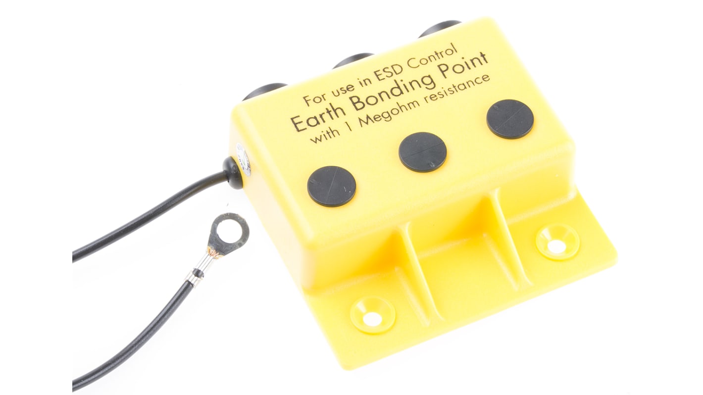 RS PRO ESD Earth Bonding Box With 4 mm Socket x 3 | RS