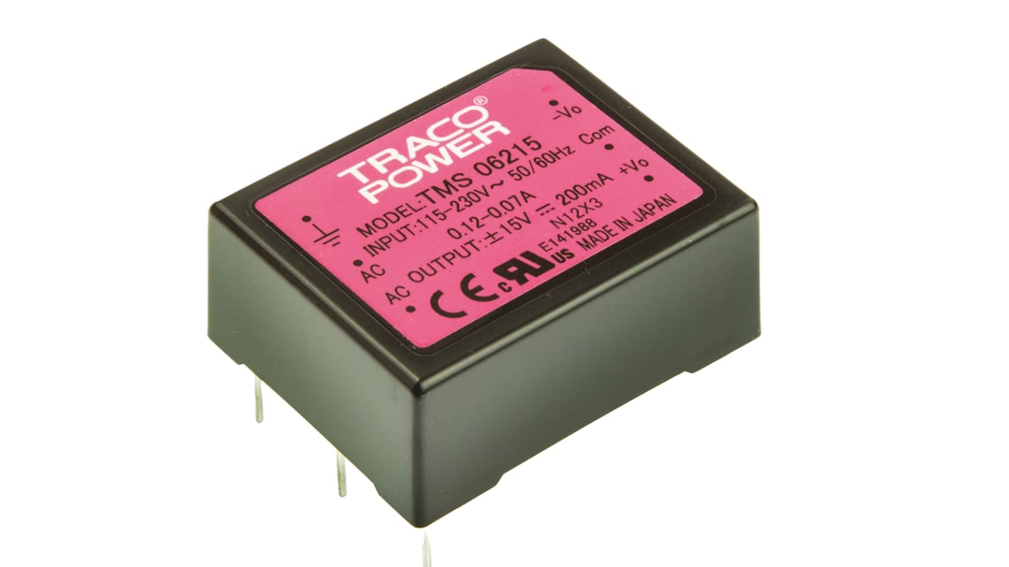 Alimentatore switching integrato TRACOPOWER TMS 06215, 6W, ingresso 110 ...