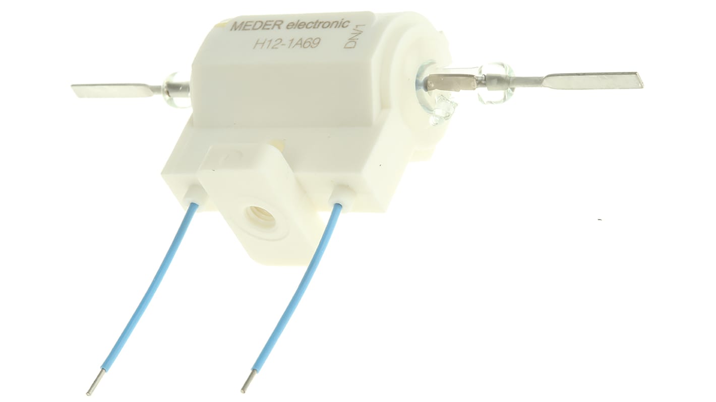 H12-1A69 | Meder Panel Mount Reed Relay, 12V dc Coil, SPNO, 10000V dc ...