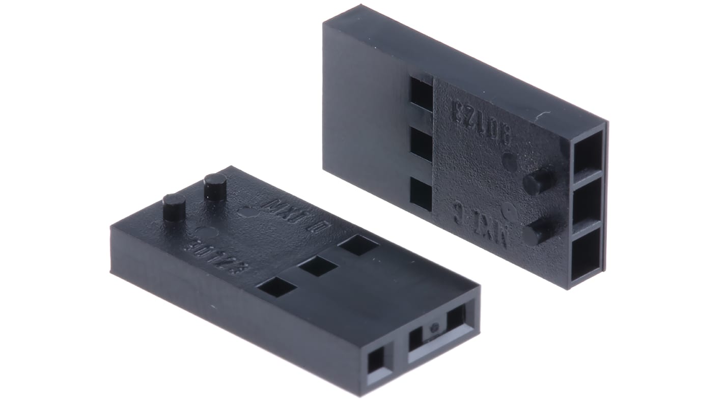 Carcasa de conector Molex 90123-0103, Serie C-Grid III, paso: 2.54mm, 3 contactos, 1 fila filas ...