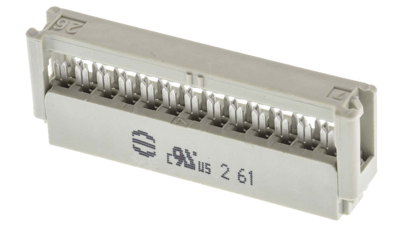 09185266803 | Harting 26-Way IDC Connector Socket for Cable Mount, 2 ...