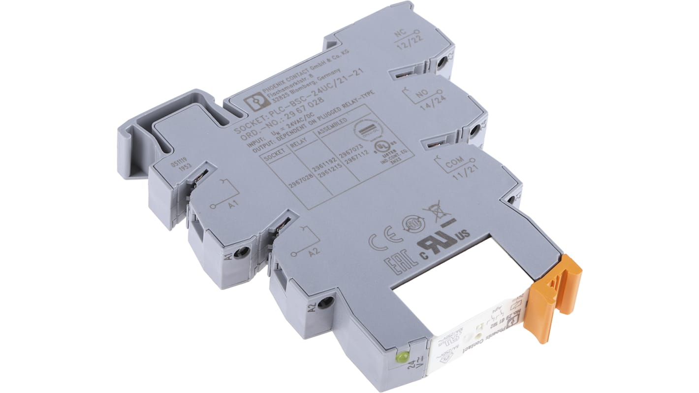 2967073 | Phoenix Contact PLC-RSC- 24UC/21-21 Interface Relais / 24V ac ...