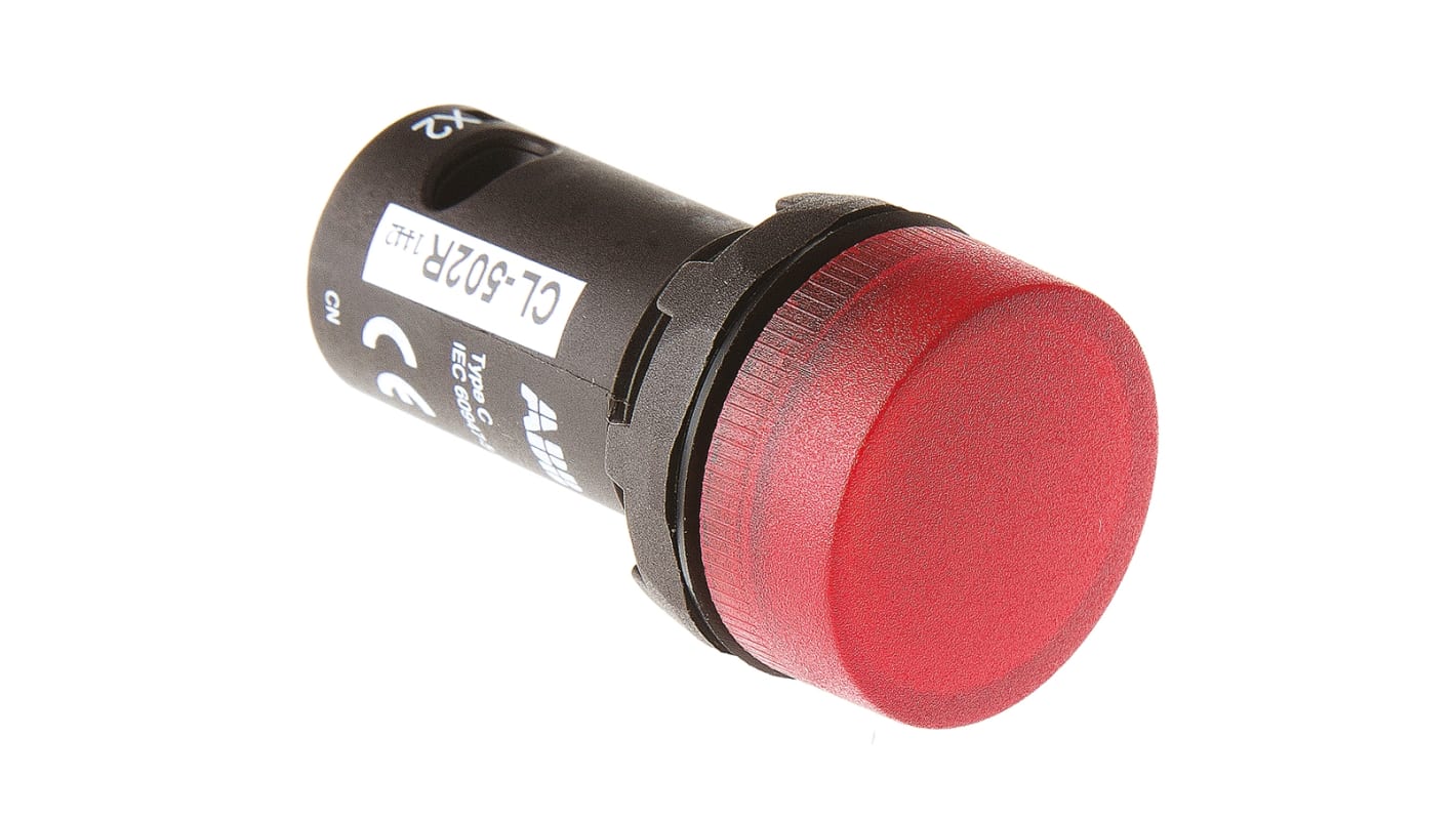 1SFA619402R5021 - CL-502R | ABB, ABB Compact, Panel Mount Red LED Indicator, 22mm Cutout, Round ...