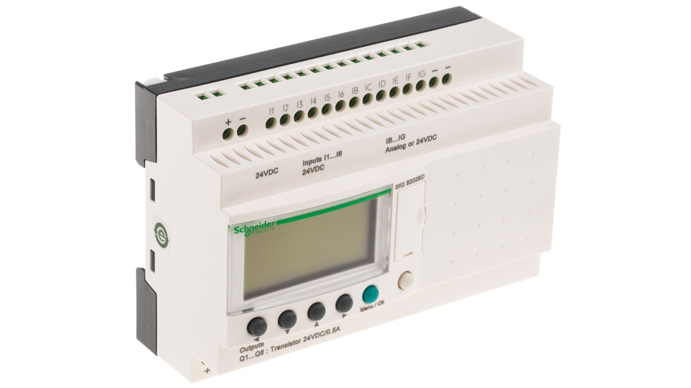 SR2B202BD | Schneider Electric Zelio Logic Logic Module - 12 Inputs, 8 ...
