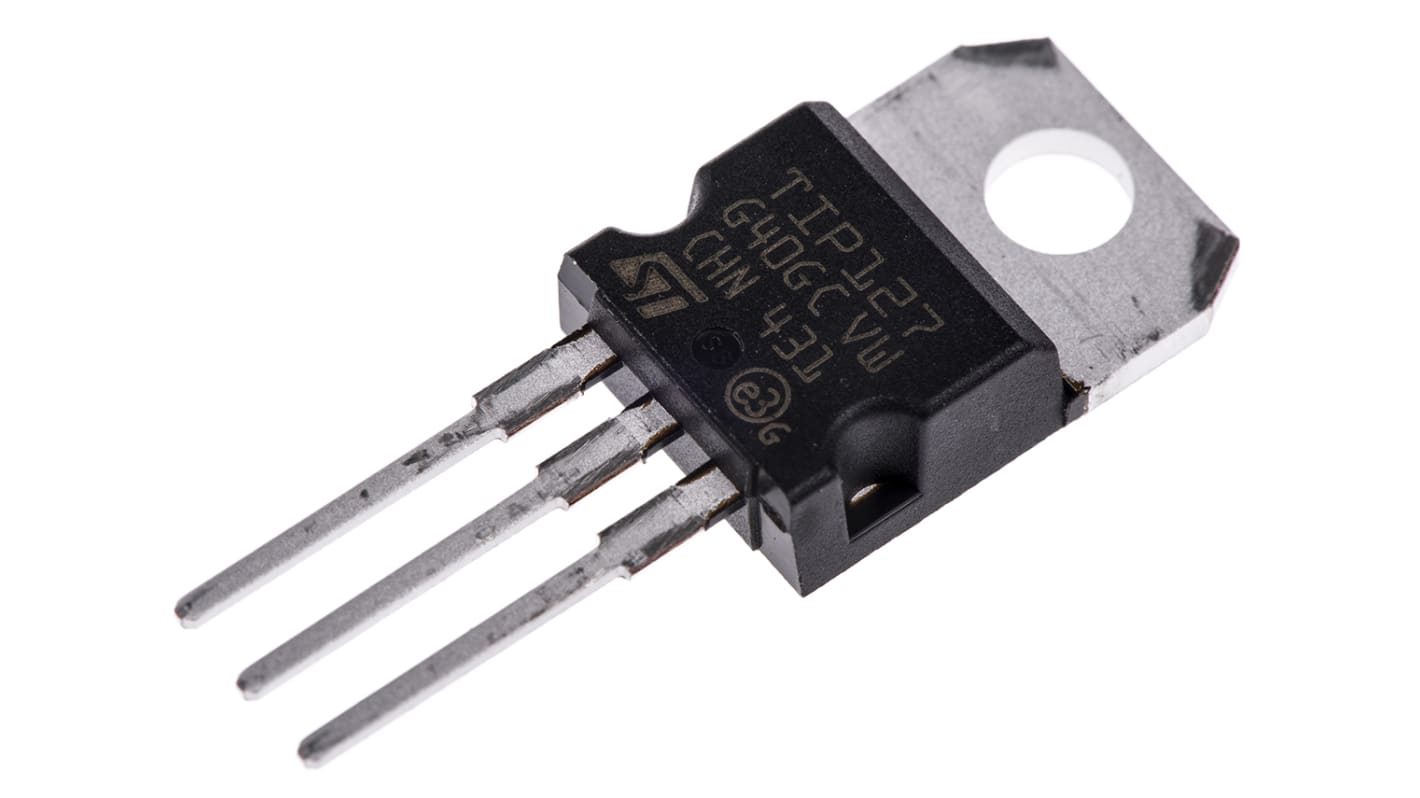 STMicroelectronics TIP127 PNP Darlington Transistor, 5 A 100 V HFE:1000 ...