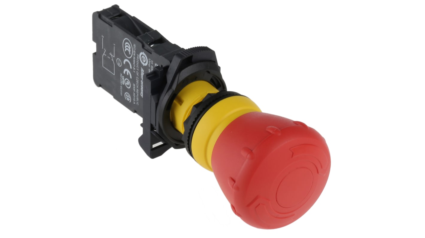 800FP-MT44PX01S | Allen Bradley 800FP Series Red Emergency Stop Push ...