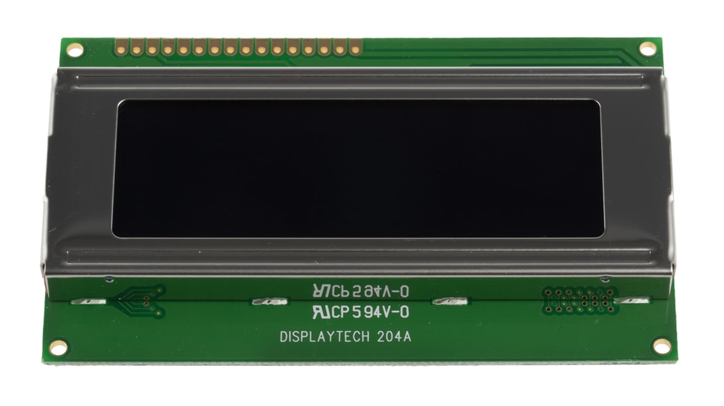 204A-GC-BC-3LP | Display monocromatico LCD Displaytech, Alfanumerico ...