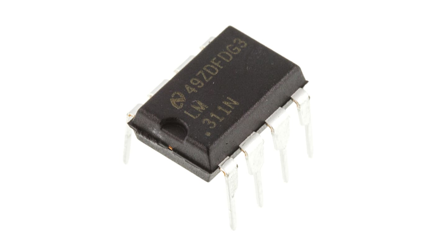 LM311N/NOPB Texas Instruments, Comparator, Open Collector O/P, 0.2μs 9 ...