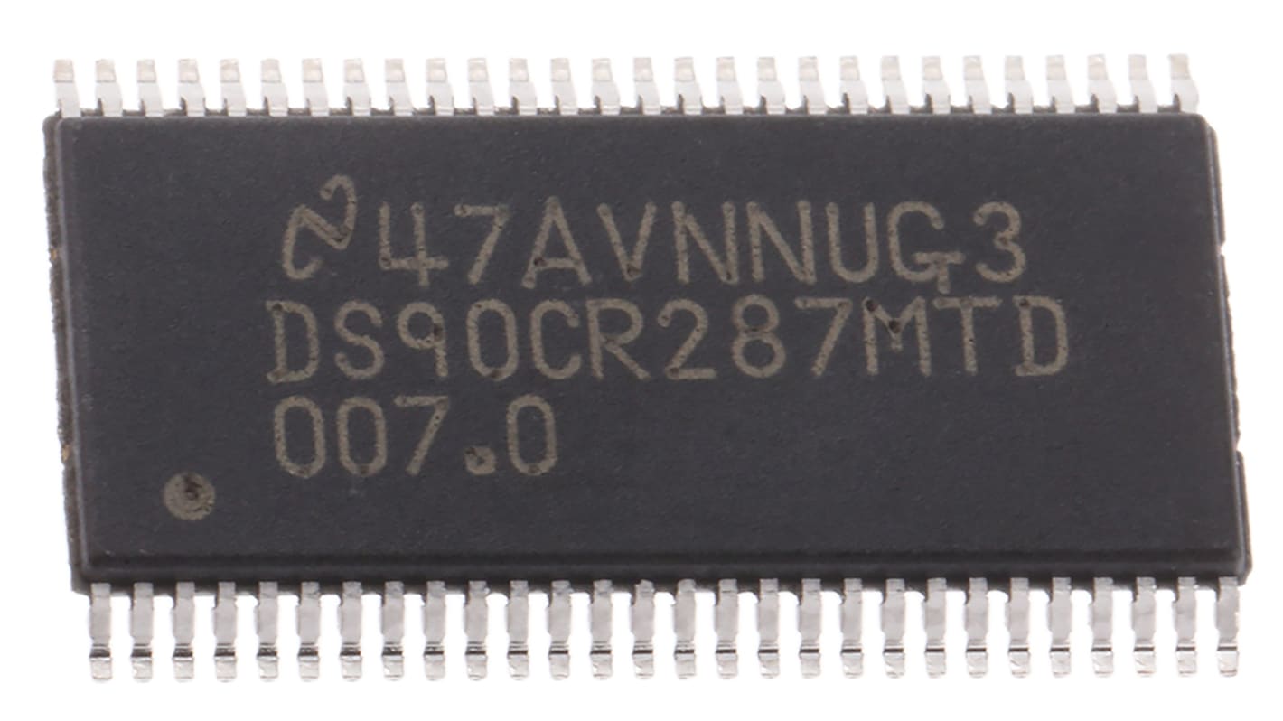 Texas Instruments DS90CR287MTD/NOPB, LVDS Transceiver LVCMOS, LVTTL ...