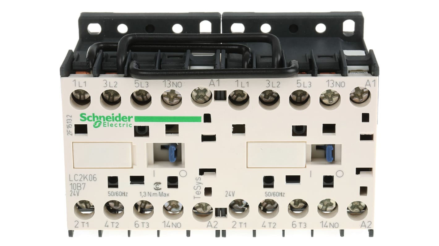 シュナイダーエレクトリック 可逆形電磁接触器 24 V ac 3極 LC2Kシリーズ, LC2K0610B7 | RS