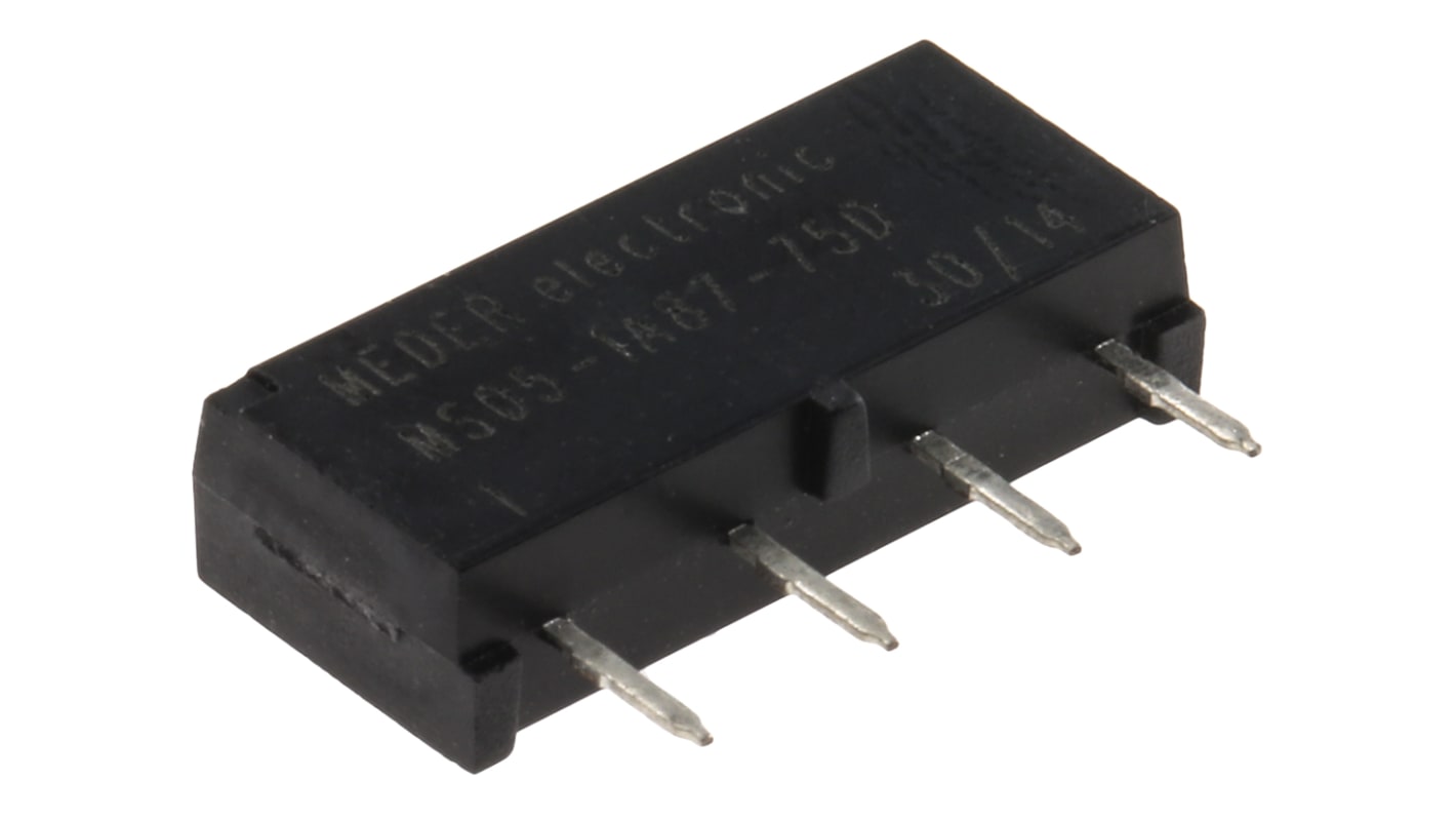 MS05-1A87-75D | Meder PCB Mount Reed Relay, 5V dc Coil, SPNO, 200V dc ...