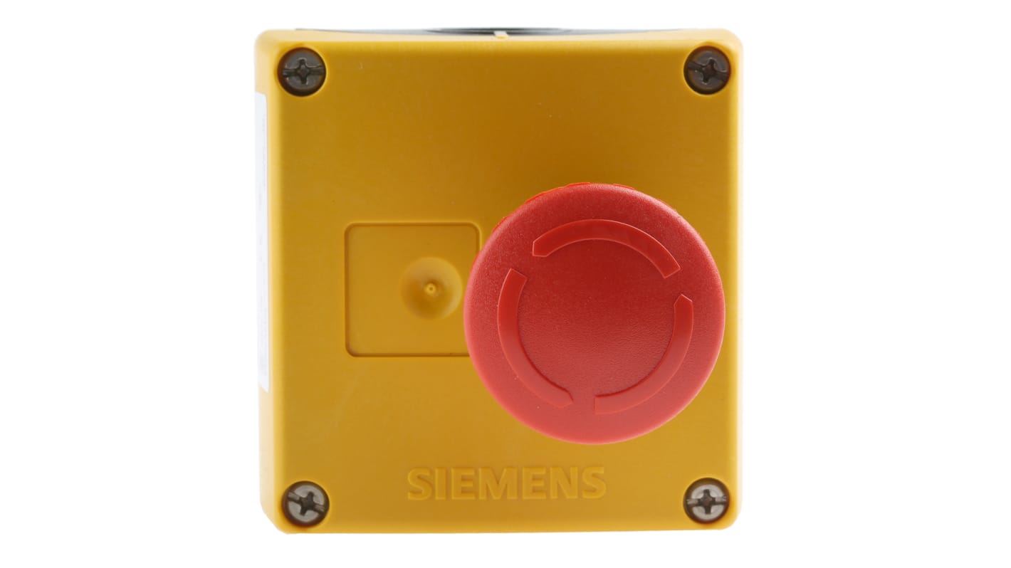 3SB3801-0DG3 | Siemens Emergency Stop Push Button, NC, Surface Mount ...