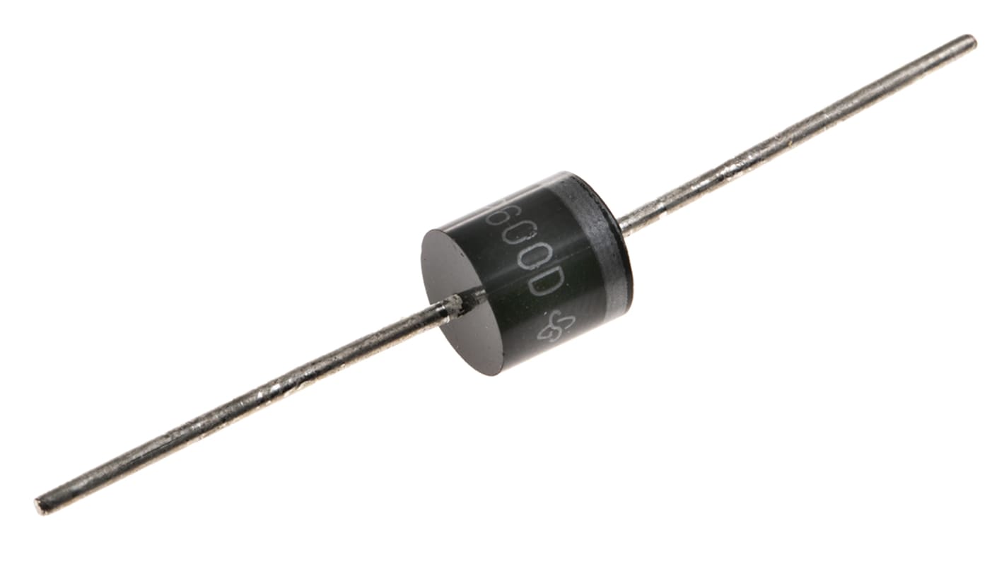 Vishay 200V 6A, Rectifier Diode, 2-Pin P600 P600D-E3/54 | RS