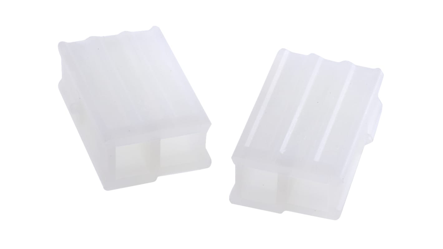 626064 | TE Connectivity, AMP FASTIN-FASTON 2 Way Nylon 66 Crimp Terminal Housing, 6.35mm Tab ...