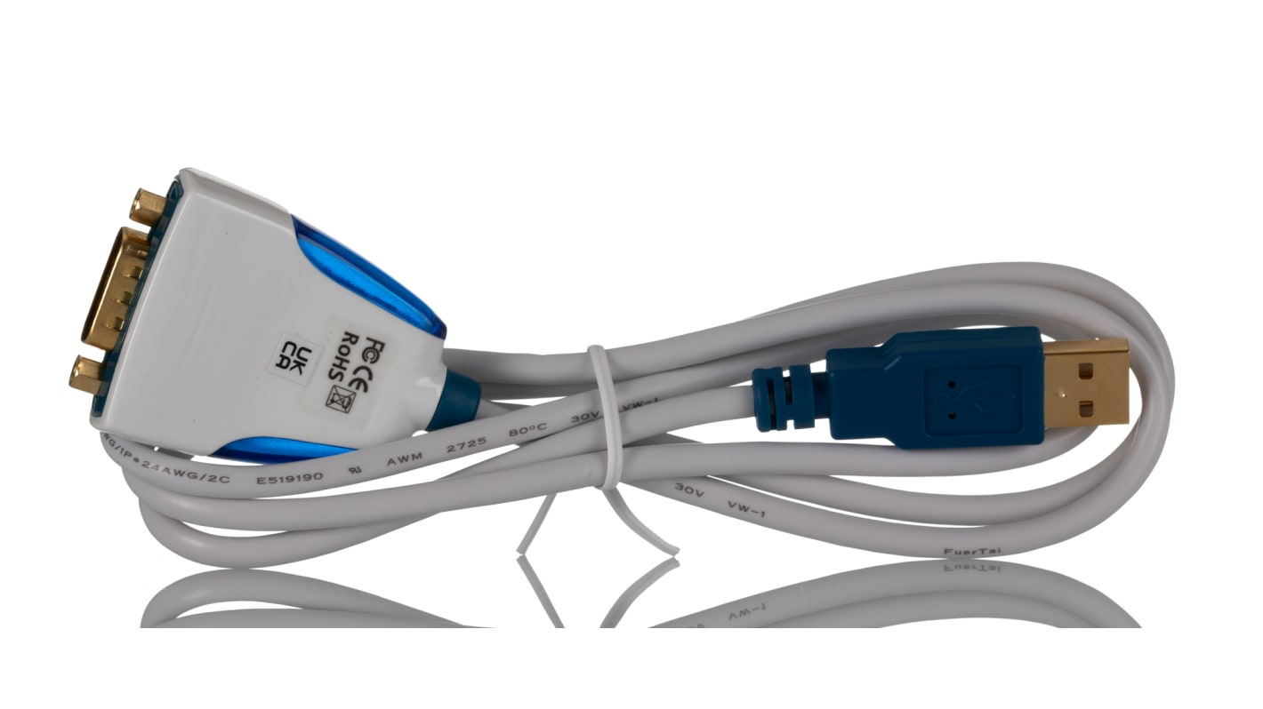 US232R-100-BLK | FTDI Chip USB to RS232 USB Serial Cable Adapter | RS